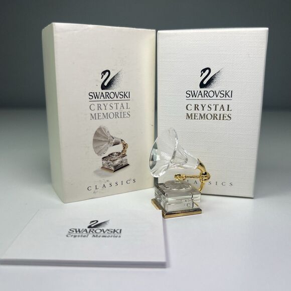 Swarovski | Art | Soldswarovski Crystal Memories Gramophone Record ...